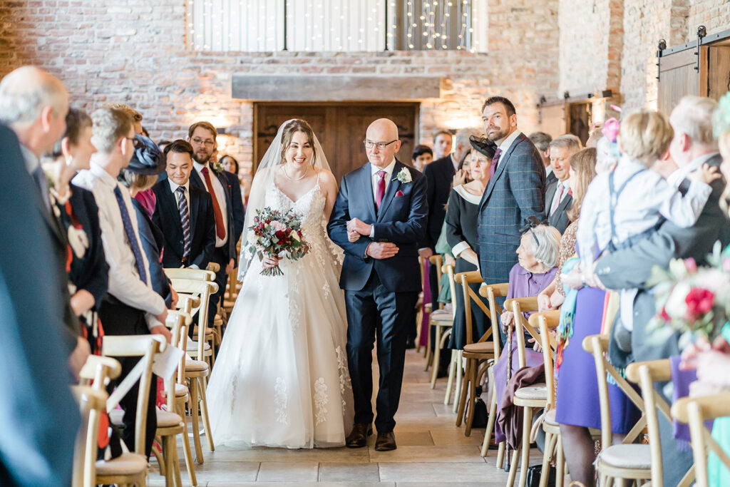 Sam and Mark's Romantic Winter Wedding - Thirsk Lodge Barns